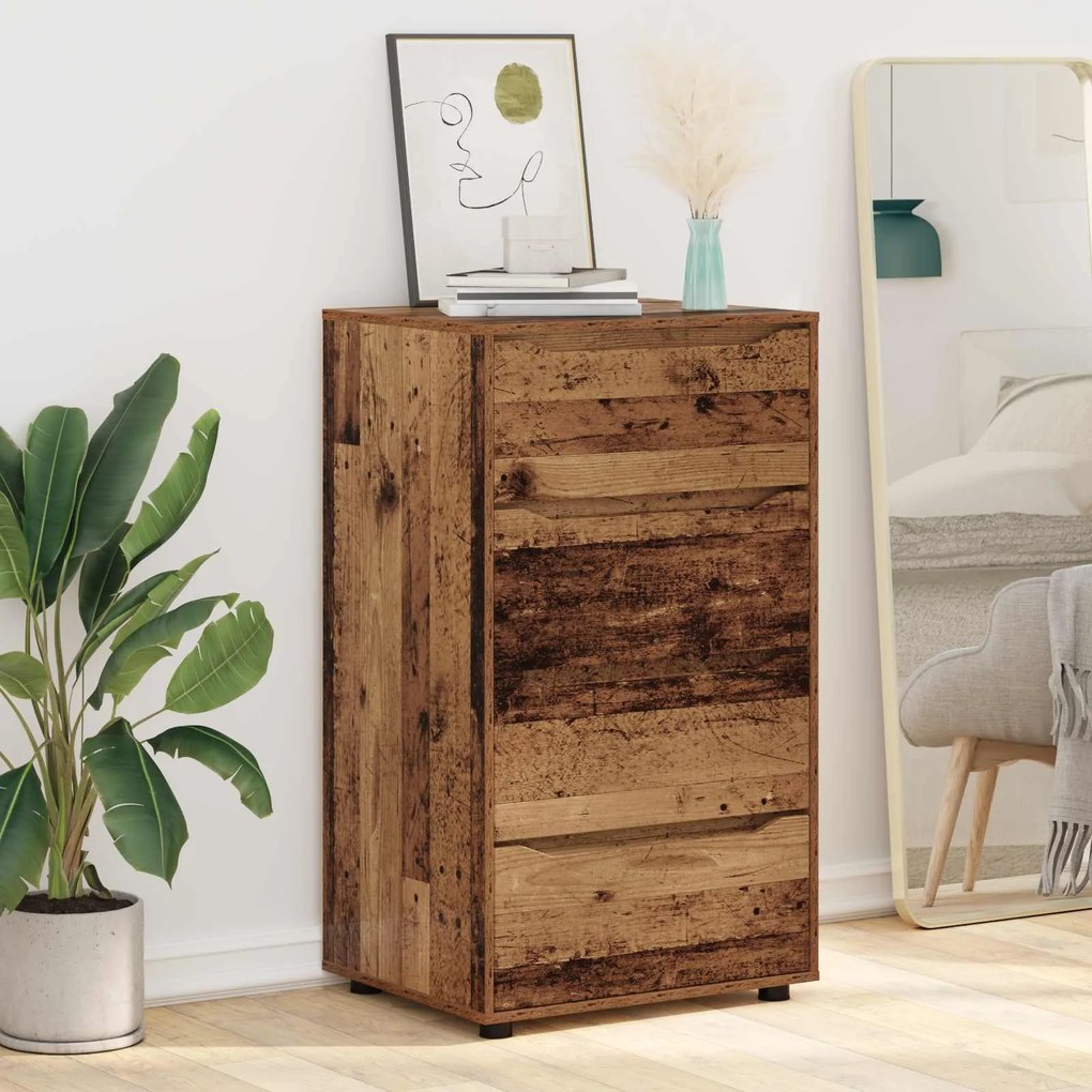 Úložné skříně 60 x 48 x 105 cm Kompozitní dřevo Staré dřevo 3406243