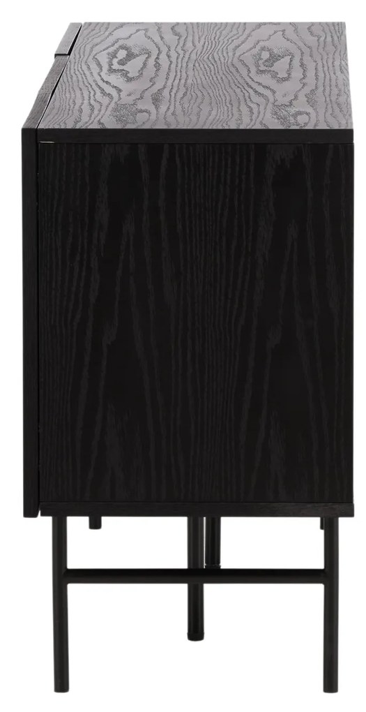 Skříňka Björkön, černá, 150x75