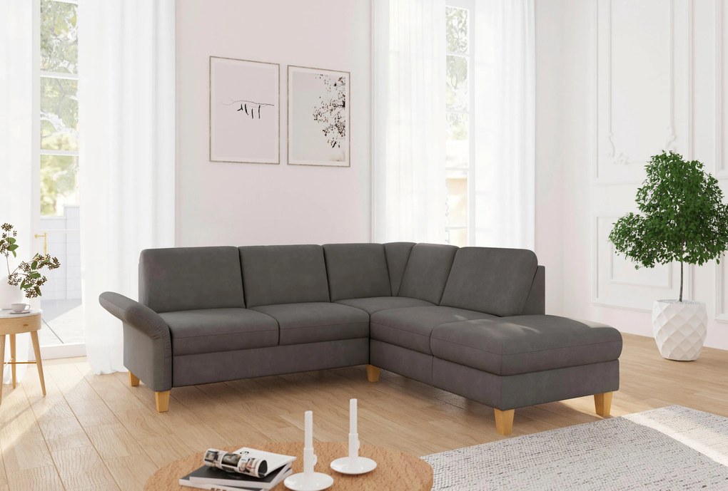 XXXLutz ROHOVÁ SEDAČKA, textil, barvy grafitu Sit & More - Sedací soupravy - 000144016175