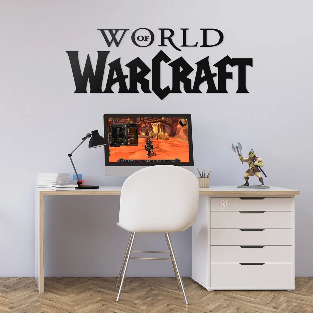DUBLEZ | Dřevěné logo na zeď - World of Warcraft