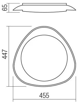 Redo 05-922 - LED Stropní svítidlo VERENA LED/24W/230V antracit