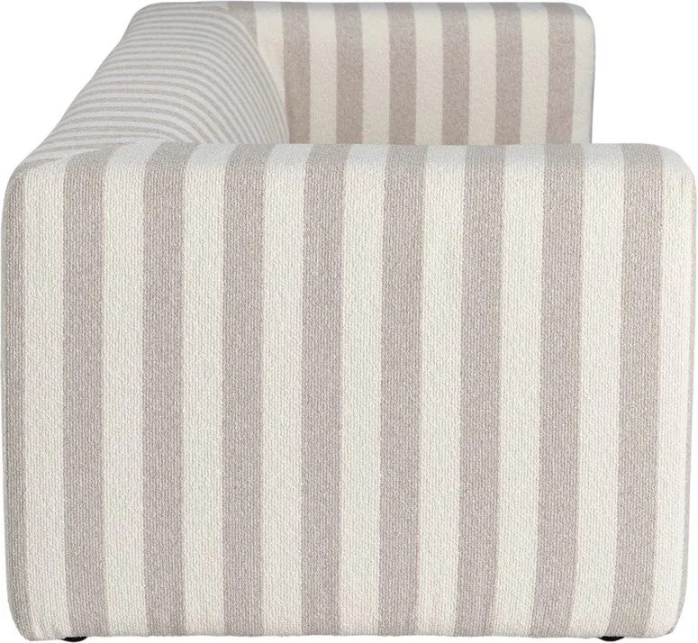Béžová/krémová žinylková pohovka 220 cm Lisa – Ellos Home
