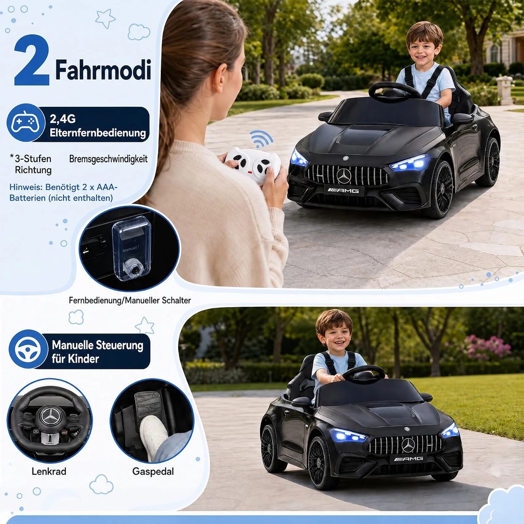 Costway Dětské elektrické autíčko 12 V Mercedes-AMG dětské auto