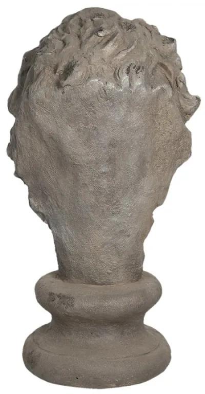 Dekorační busta lva v antik stylu Rie – 34x35x67 cm