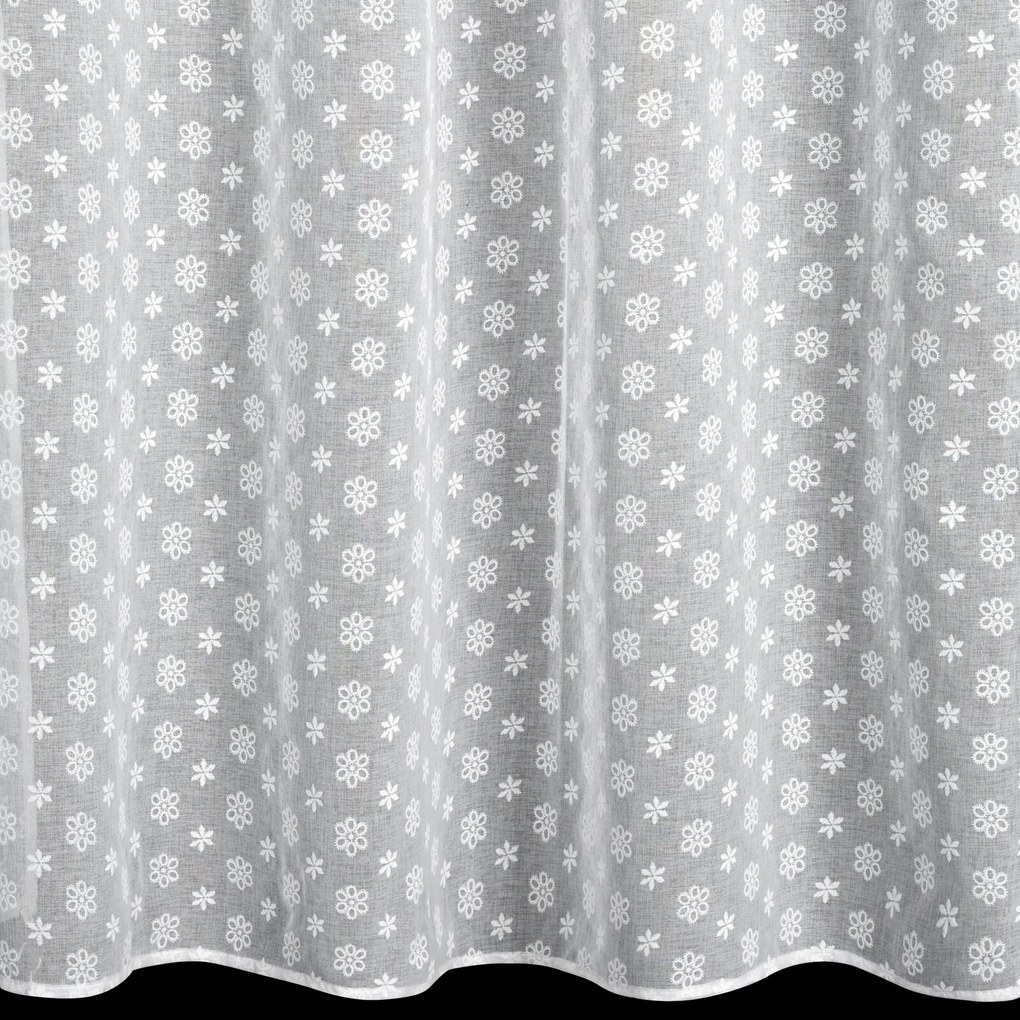 ZÁCLONA NA KROUŽCÍCH SANNY 140X250 CM KVĚTY
