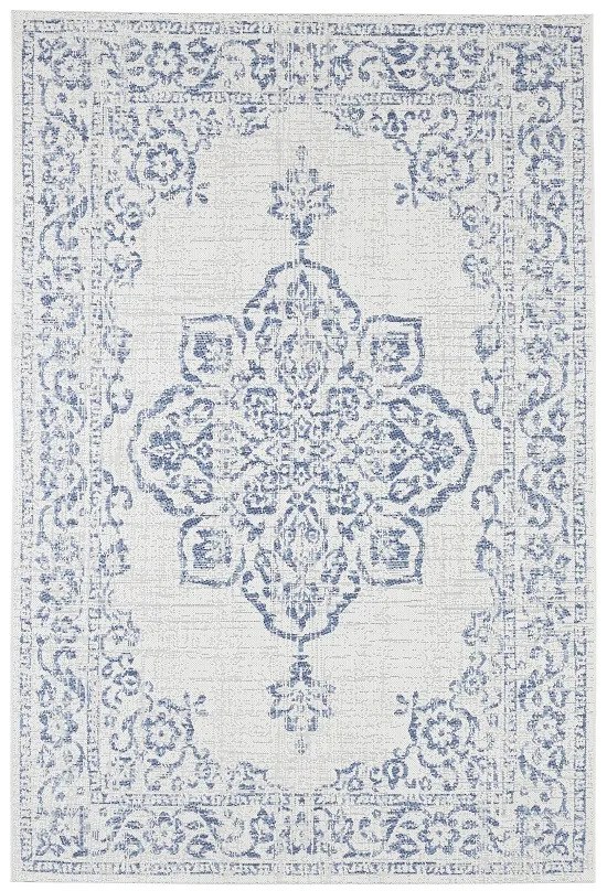 NORTHRUGS - Hanse Home koberce Kusový koberec Beach 103853 Cream/Blue – na ven i na doma - 120x170 cm