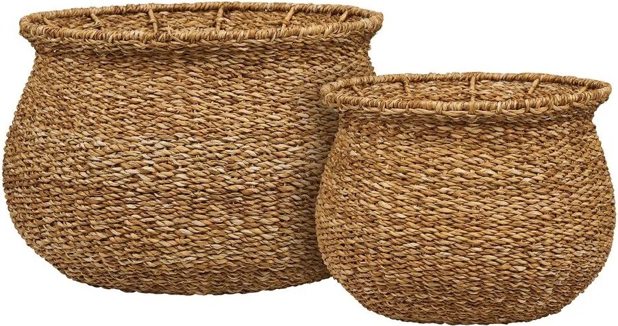 Květináče v sadě 2 ks z mořské trávy ø 46 cm Eden – House Nordic