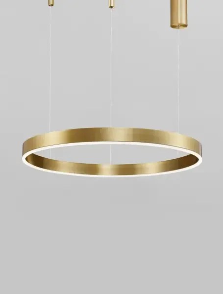 LED lustr Motif 60 zlaté CCT s dálkovým ovládáním