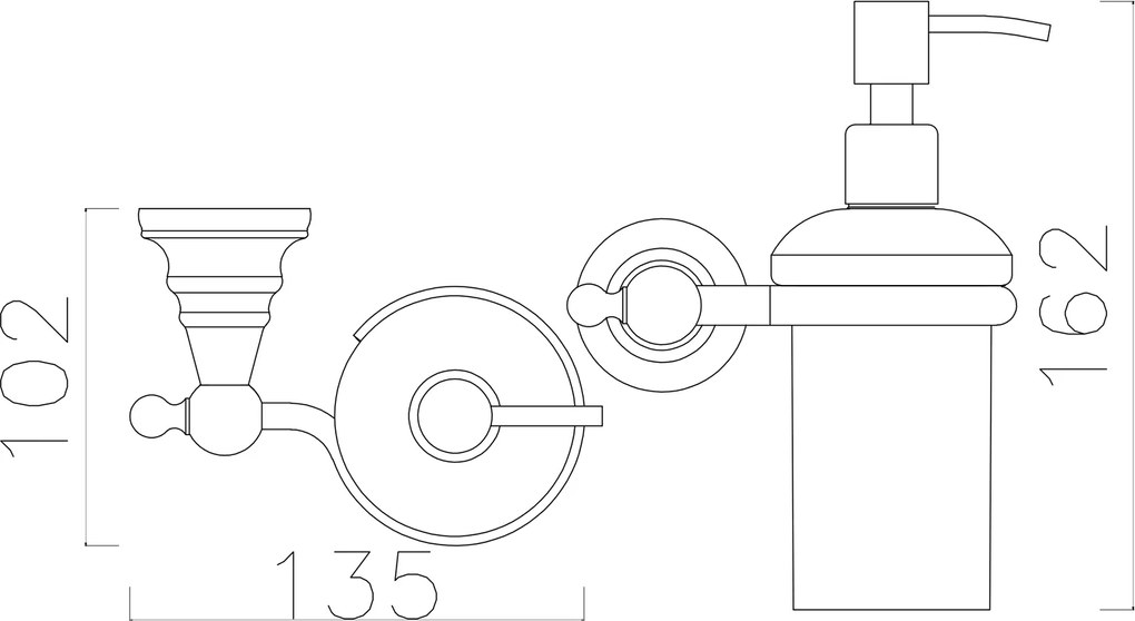 Sapho Sapho, DIAMOND dávkovač mýdla, bronz, 1318-19