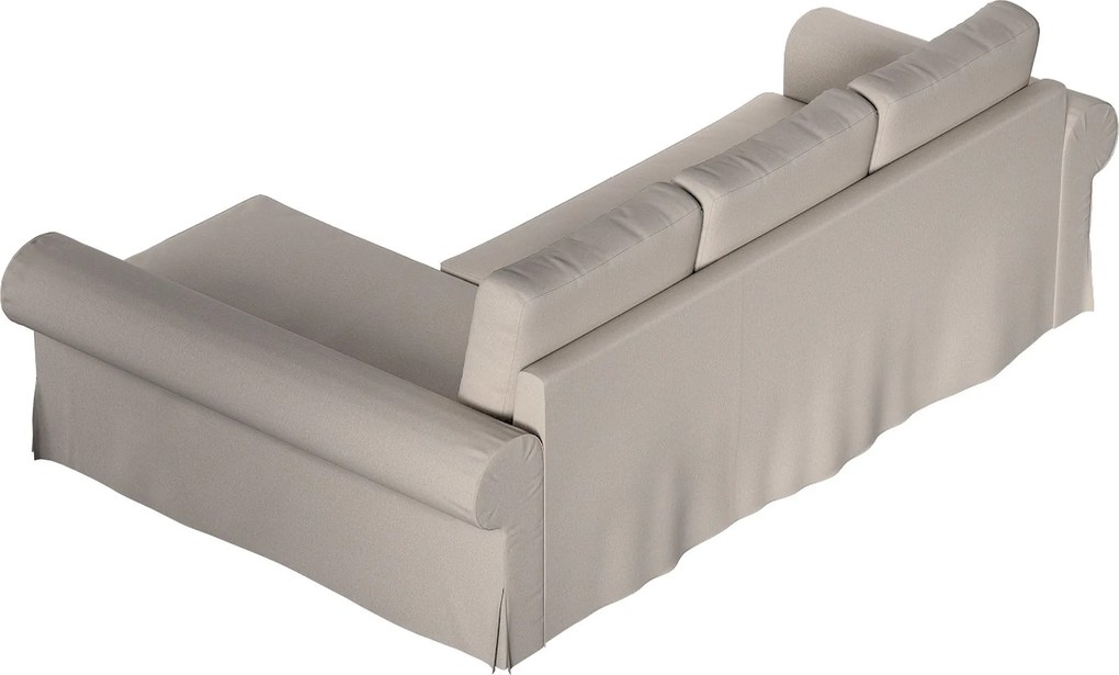 Potah na pohovku IKEA Backabro rozkládací se šezlongem barva šedá látka pletený vzor
