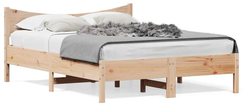 Rám postele 140 x 190 cm masivní borovice - Default Title
