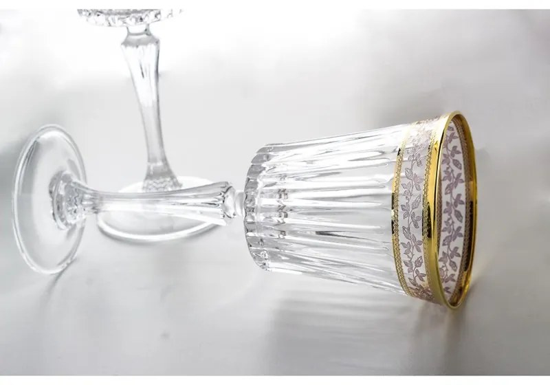 BOHEMIA PRESTIGE DORATO SKLENICE NA VÍNO 230ML SADA 6 KS
