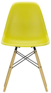 Eames Plastic Chair DSW javor hořčicová bílé na tvrdou podlahu Vitra