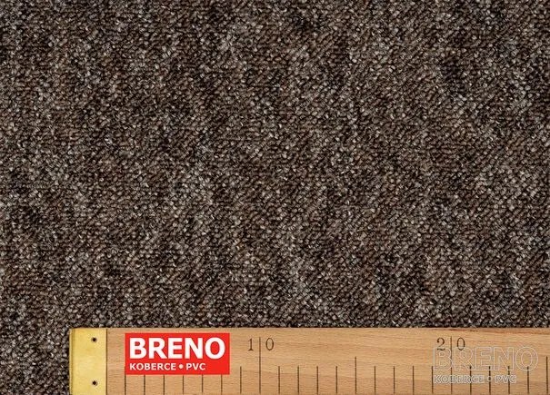 Breno Metrážový koberec ULTRA 46 hnědý, šíře 300 cm, Hnědá