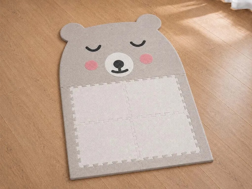 Dětská pěnová puzzle podlaha MÉĎA Zvolte barvu: Černý s bílým bříškem