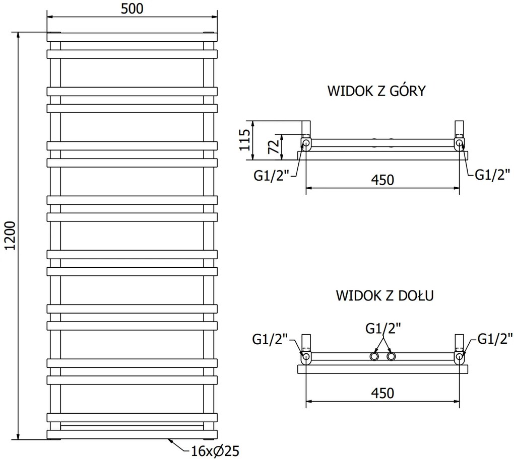 Mexen Saturn, elektrické topné těleso 1200 x 500 mm, 600 W, bílá, W108-1200-500-2600-20