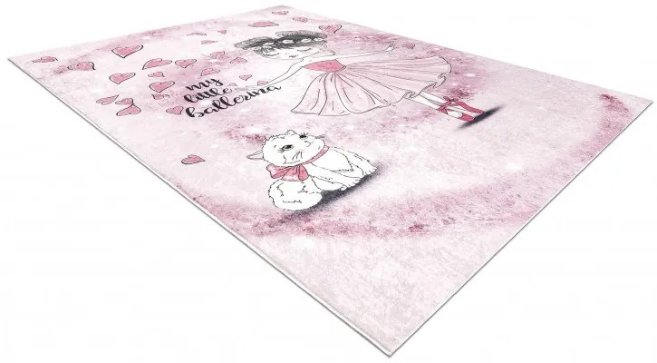 Dywany Łuszczów Dětský kusový koberec Bambino 2185 Ballerina pink - 120x170 cm