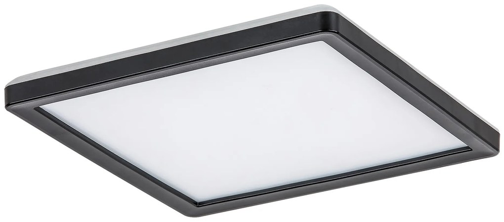 RABALUX Venkovní stropní LED osvětlení INVERNESS s dálkovým ovládáním, 15W, 25cm, černé, IP44, čtverec 007775