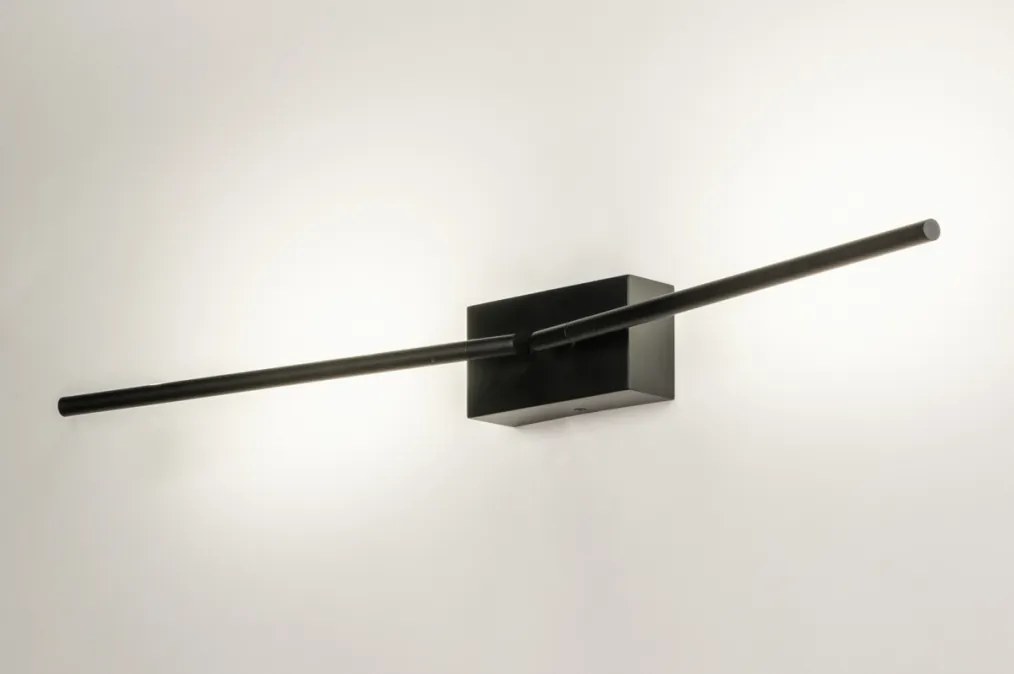 Nástěnné minimalistické LED svítidlo Grado Black Dualle