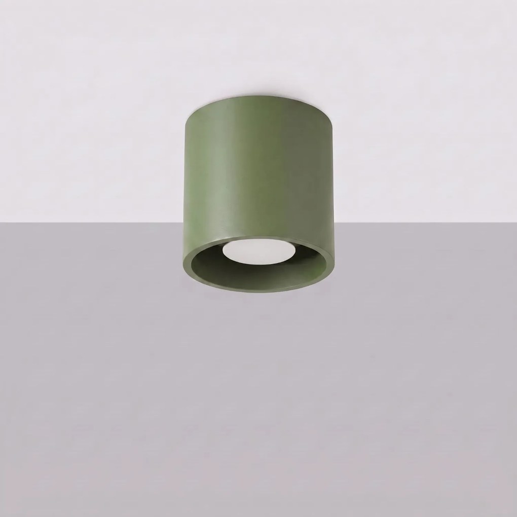 Sollux Lighting Stropní svítidlo ORBIS 1 olivově zelené