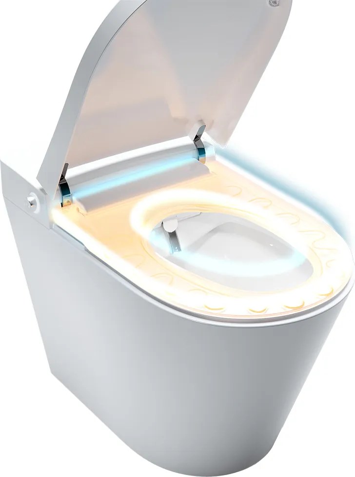 Mereo, Mereo WC s integrovaným elektronickým bidetem, RIMLESS, 592x380x430 cm, keramické, vč. sedátka, MER-VSD110S2