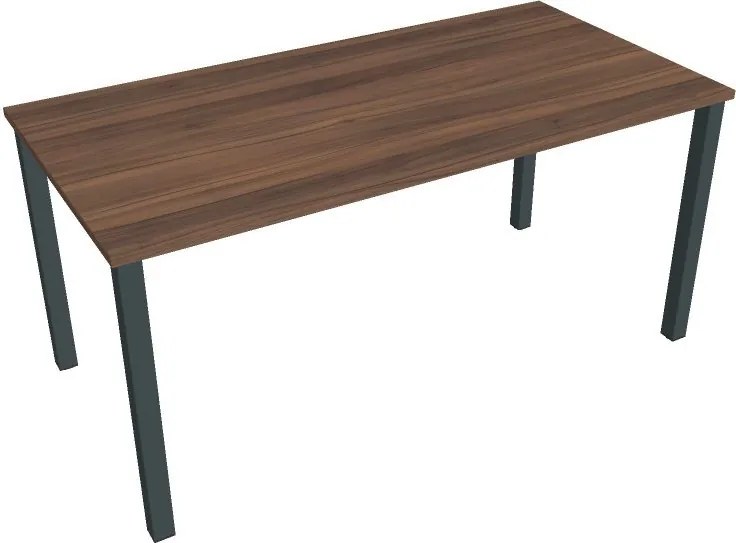 Kancelářský stůl jednací Hobis UJ 1600, deskaakát, bílá RAL 9016