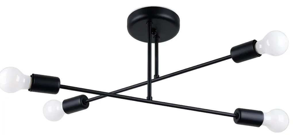 Sollux Lighting Lustr NORAH 4 černý