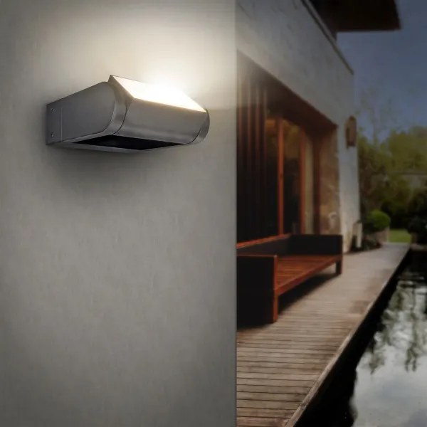 Brilagi - LED Venkovní nástěnné svítidlo CROTONE LED/7W/230V antracit IP54