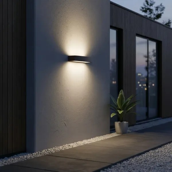 Ideal Lux - Venkovní nástěnné svítidlo ANDROMEDA 2xE27/60W/230V IP55 hnědá