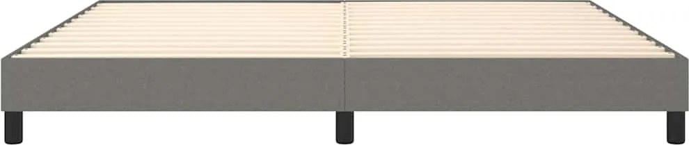 Rám postele s boxspringem tmavě šedý 200 x 200 cm textil 3120541