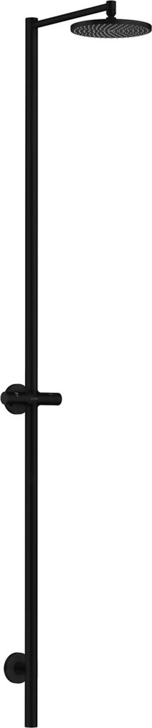 Axor Starck - Sprchový set s baterií, průměr 24 cm, matná černá 12671670