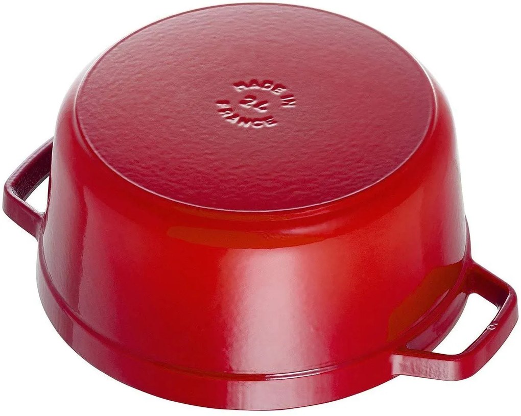 STAUB FRANCE Staub hrnec kulatý s poklicí 28cm, višňová, 6,7l