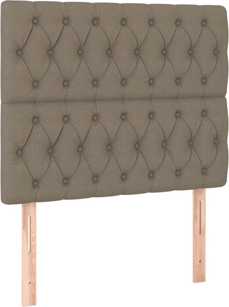 Box spring postel s matrací taupe 90x190 cm textil 3137361