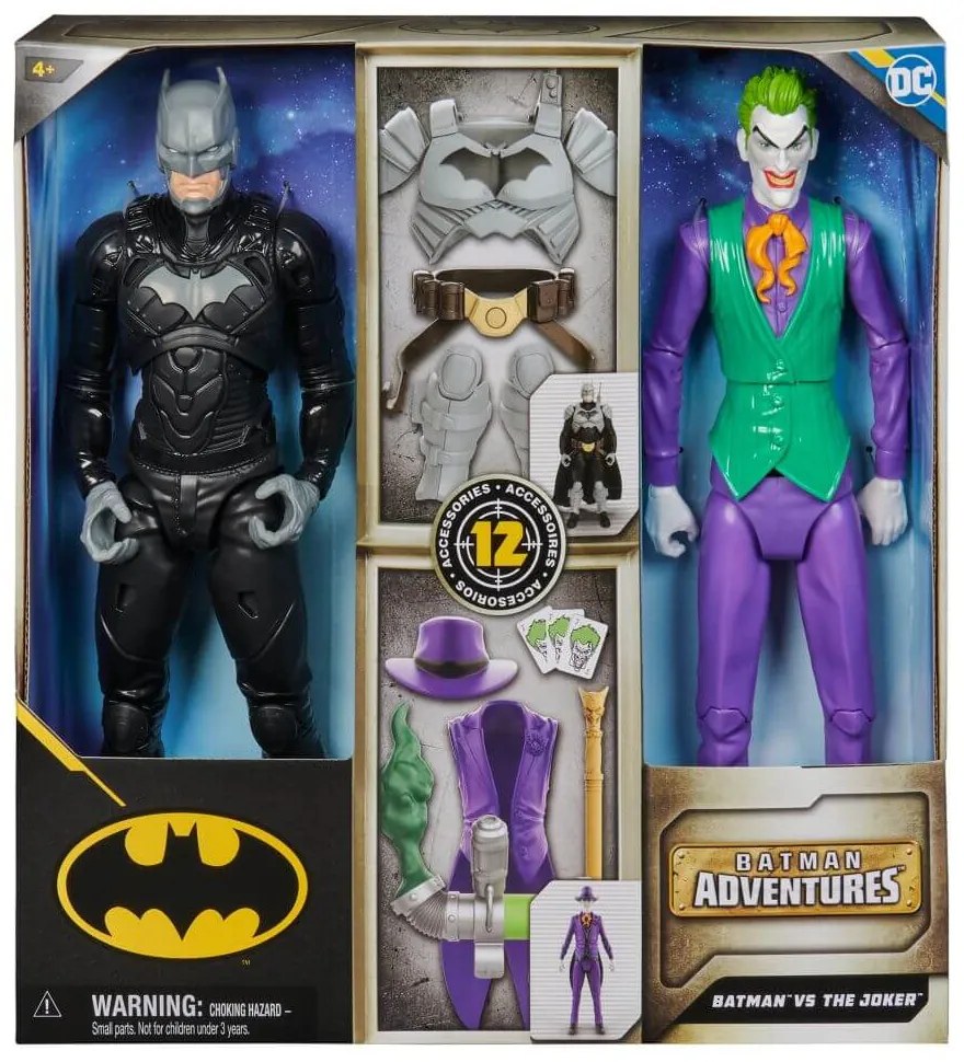 BATMAN A JOKER SE SPECIÁLNÍM VYBAVENÍM 30 CM