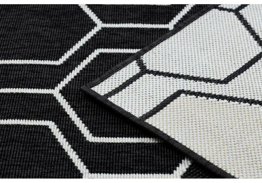 Kusový koberec Hexa černý 140x200cm