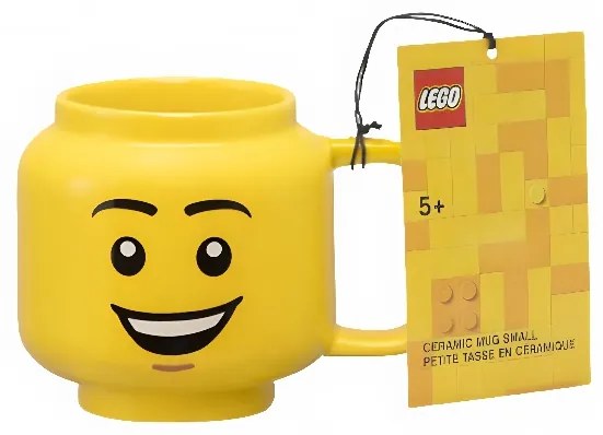 OnaDnes -20% Lego® Žlutý keramický hrnek LEGO® Šťastný chlapec 255 ml