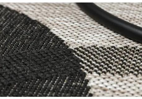 koberec SISAL FLOORLUX 20078 černý / stříbro velikost 160x230 cm | krásné koberce cz