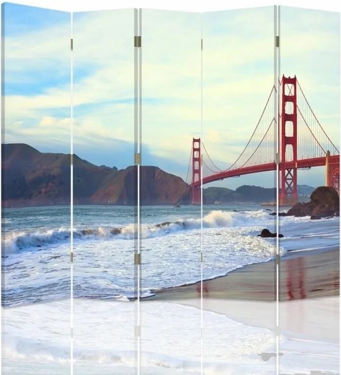 Paraván oboustranný, Golden Gate Bridge 180x170