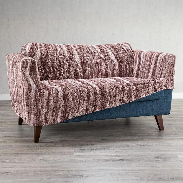 Bielastické potahy OCEANO NOVÉ hnědo-vínové křeslo (š. 60 - 110 cm)