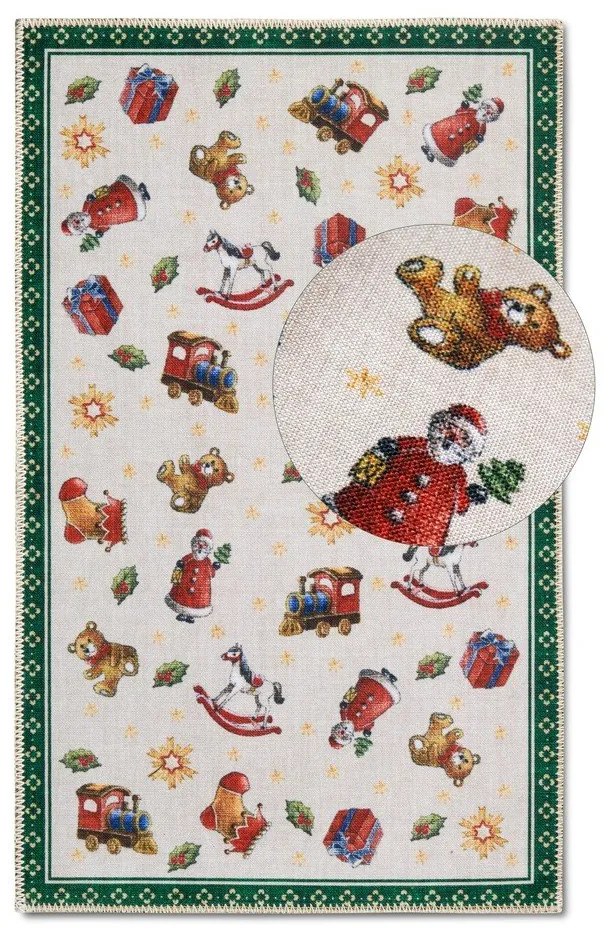 Zelený koberec s vánočním motivem 50x80 cm Green Christmas – Villeroy&amp;Boch