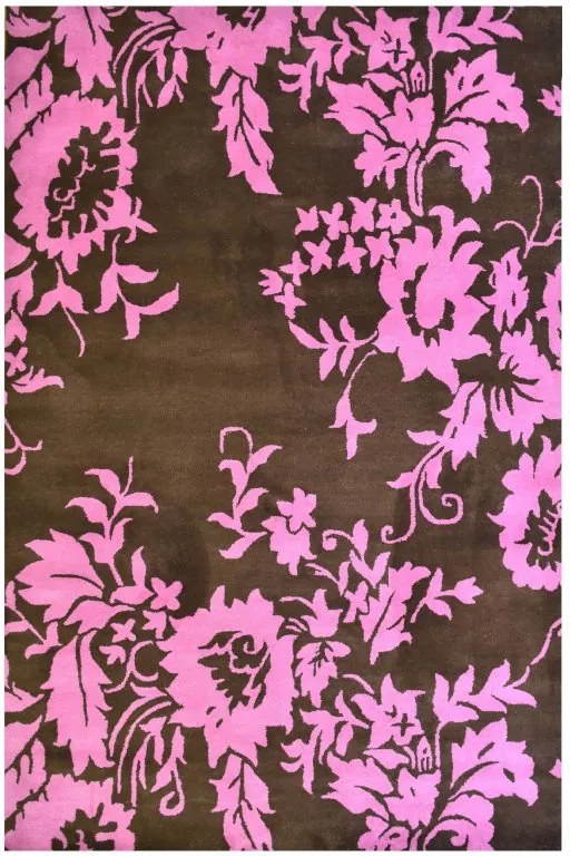 KUDOS Textiles Pvt. Ltd. Ručně vyrobený kusový koberec Pink Flower Velikost: 160x230