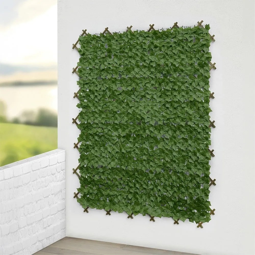 Zelená plastová balkonová zástěna 100x100 cm Ivy – Maximex