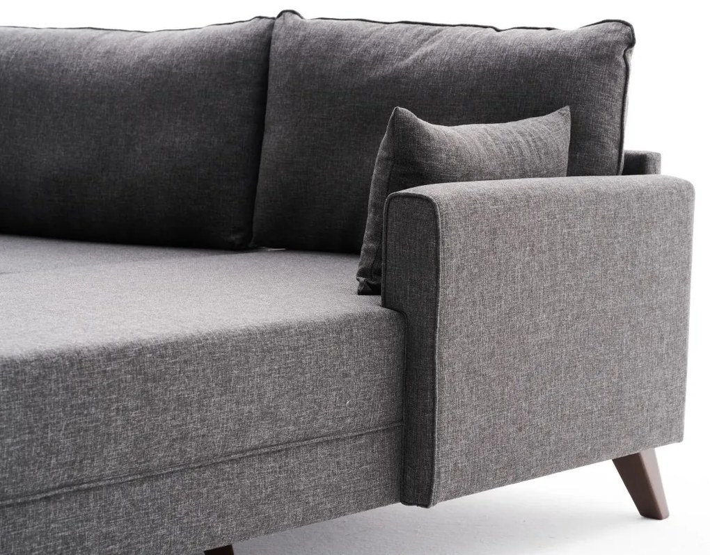 Hanah Home Designová pohovka BELLA antracit pravá 275 cm 825BLC2576