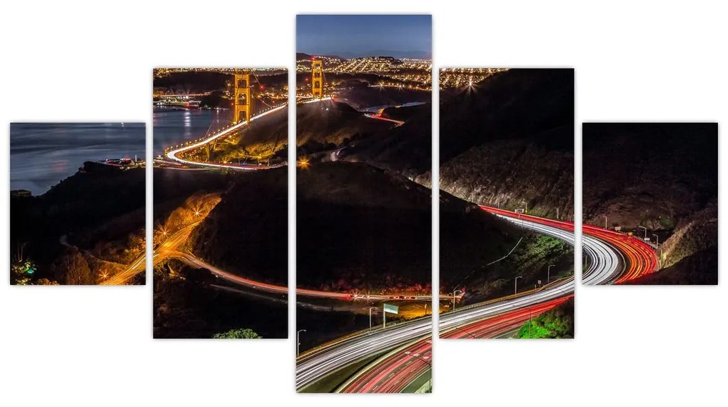 Obraz - Golden Gate Bridge (125x70 cm)