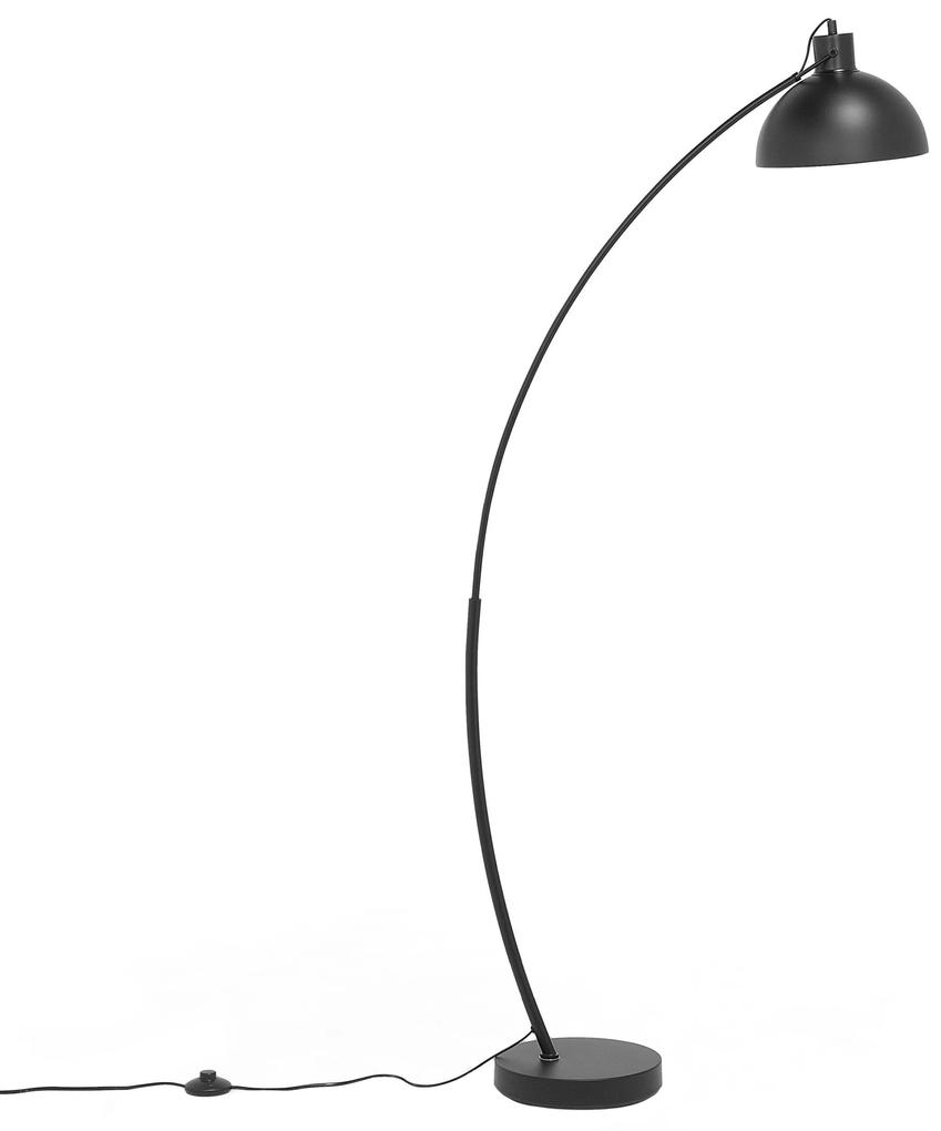 Stojací lampa 155 cm černá DINTEL Beliani