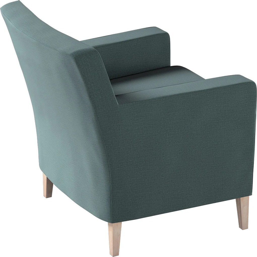 Potah na křeslo IKEA Karlstad barva zelená látka sametová
