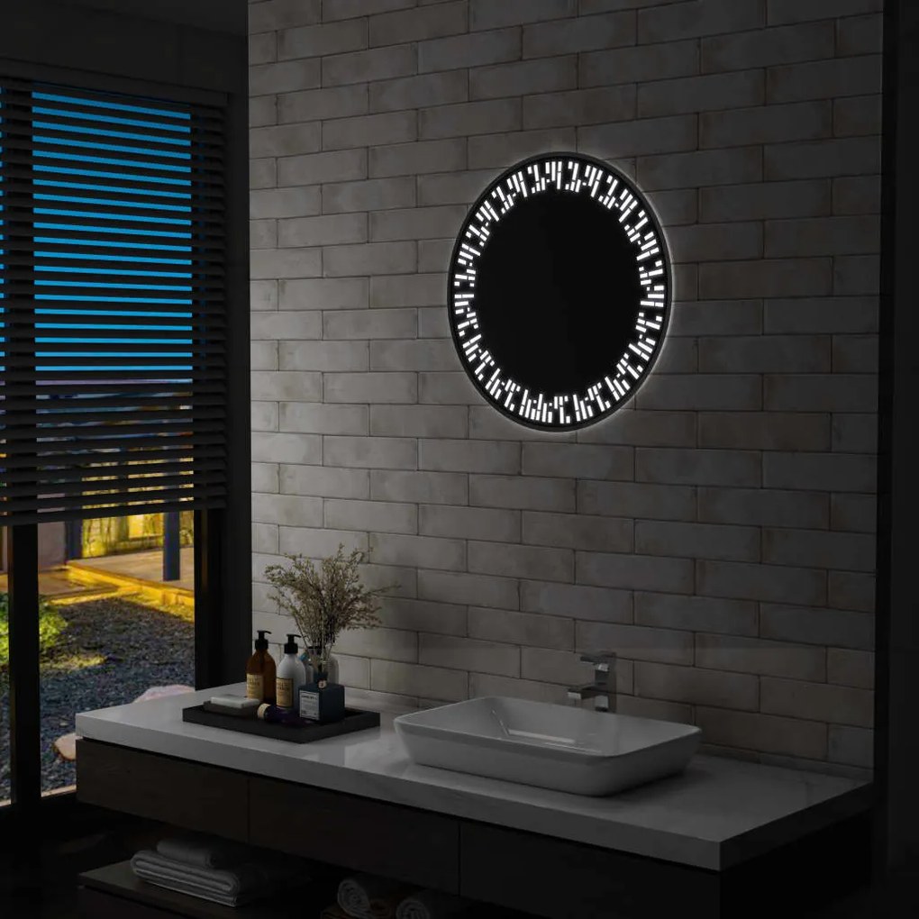 Koupelnové zrcadlo s LED osvětlením 60 cm - Default Title