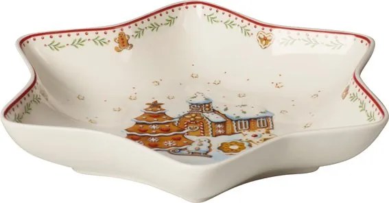 Villeroy & Boch Winter Bakery Delight mísa ve tvaru hvězdy, vesnice, 24,5 cm 14-8612-3770