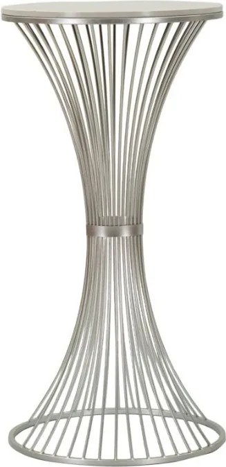 Designový odkládací stolek Zaibunissa 50 cm stříbrný