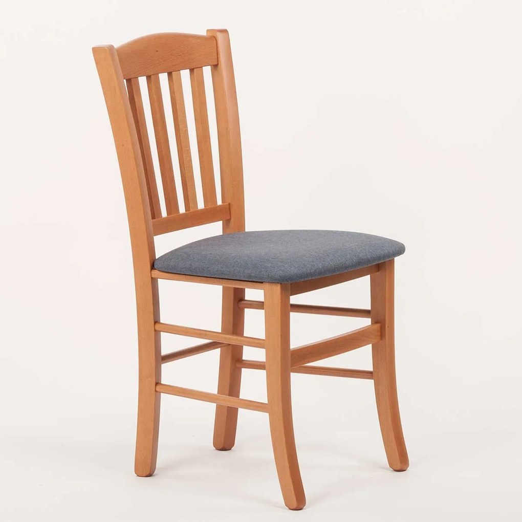 Stima Židle PAMELA s čalouněným sedákem tmavě hnědá LUX cappuccino 24